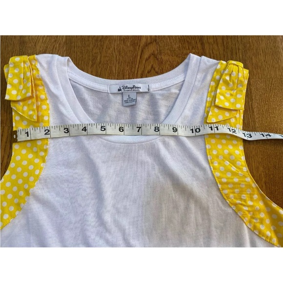 Disney | Tops | New Disney Parks Minnie Mouse Yellow Polka Dots Tank ...